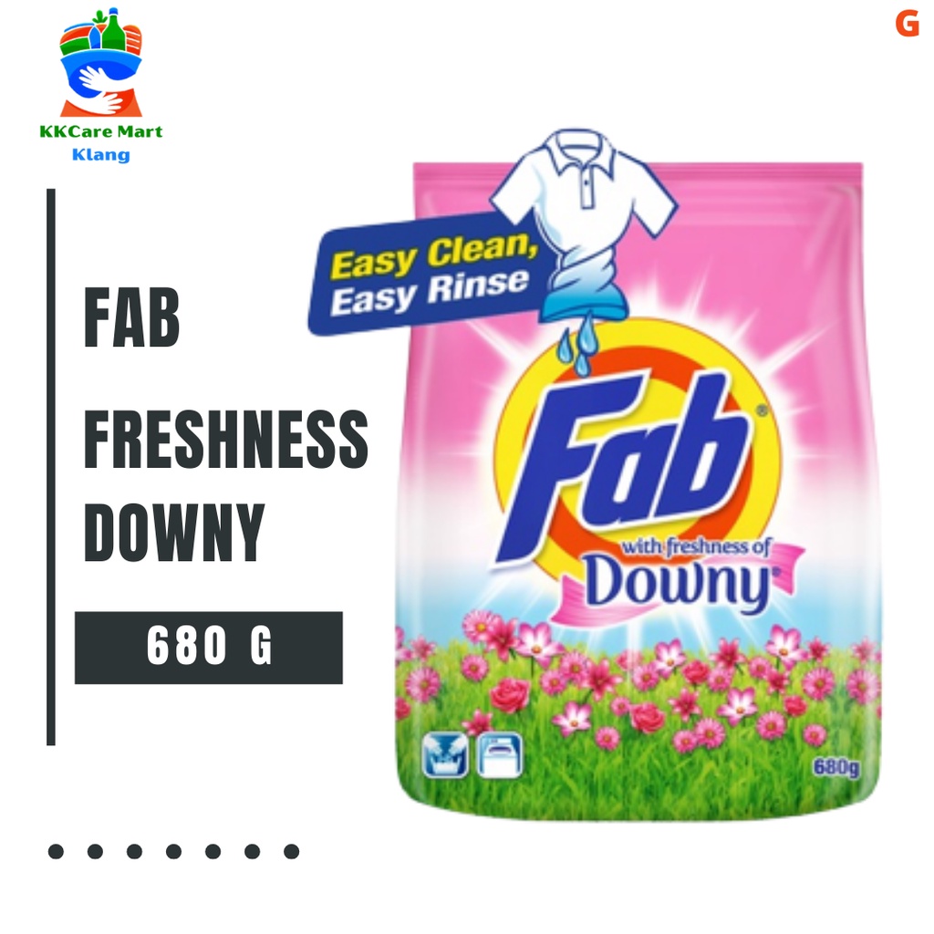 Fab - Freshness of Downy Laundry Powder Detergent 680g | Shopee Malaysia