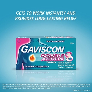 Gaviscon Double Action Mint 250mg Tabs (8's / 16's) | Shopee Malaysia