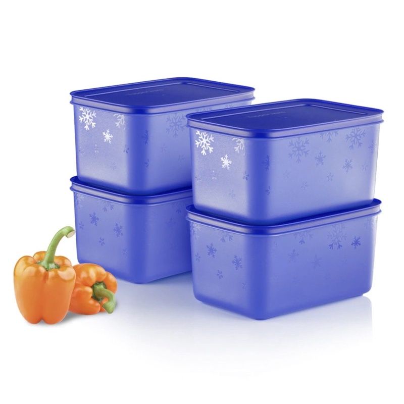 (1set 4pcs) READY STOCK Tupperware Chill Freeze Medium High 2.5L ...