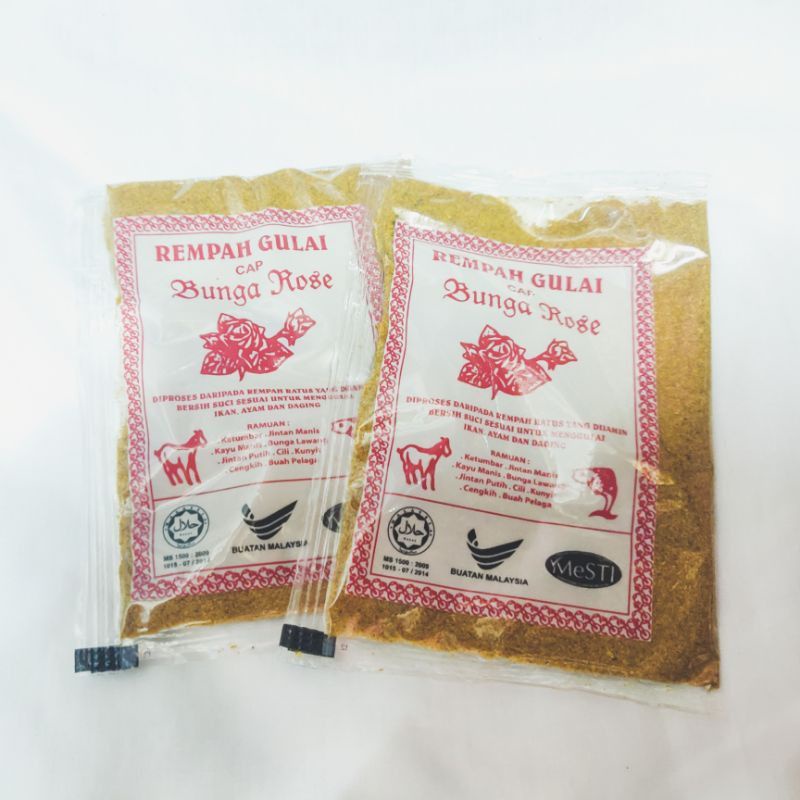 Rempah Gulai @ Rempah Masak Cap Bunga Ros ( 20pek ) | Shopee Malaysia
