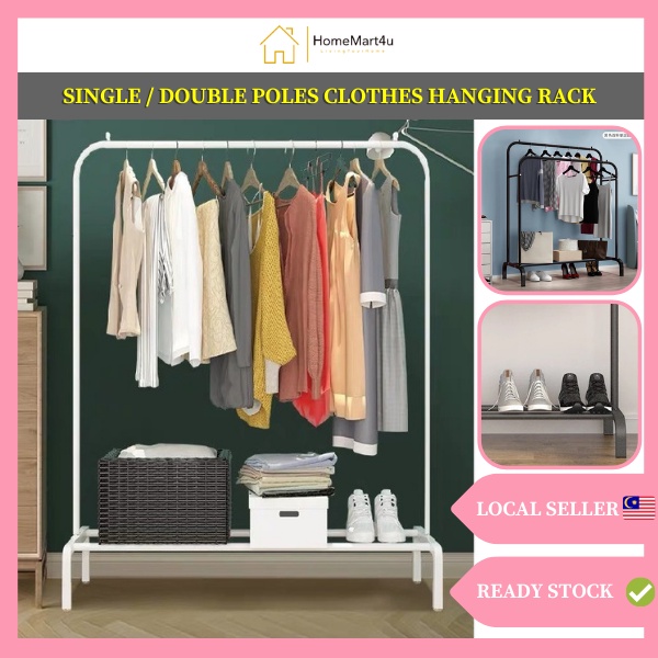 Penyakut Baju Tempat Sangkut Baju Pakaian Besi Rak Clothes Rack Hanging ...