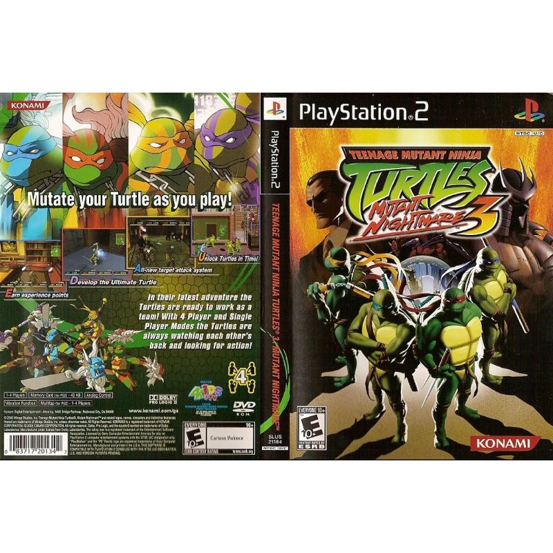 PS2 CD GAMES (Teenage Mutant Ninja Turtles 3: Mutant Nightmare ...