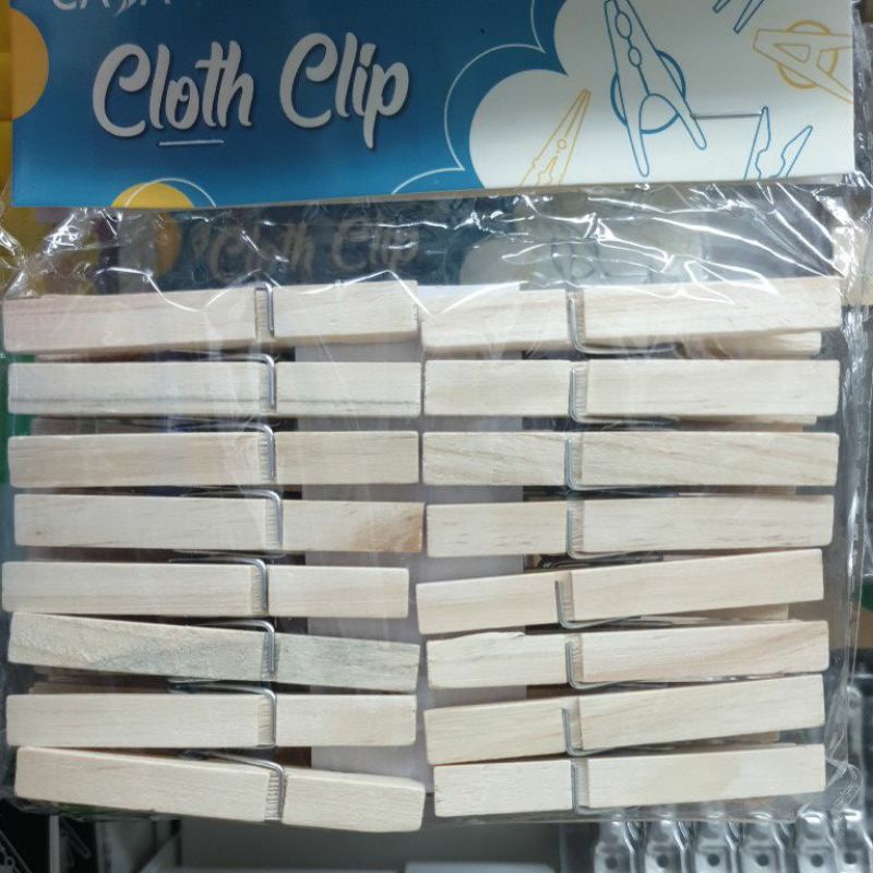 Cloth Clip / Sepit baju material kayu (36pcs) | Shopee Malaysia
