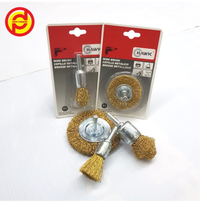 Hawk Wire Brush, Wheel Brush, Cup Brush (Variety Size) | Shopee Malaysia