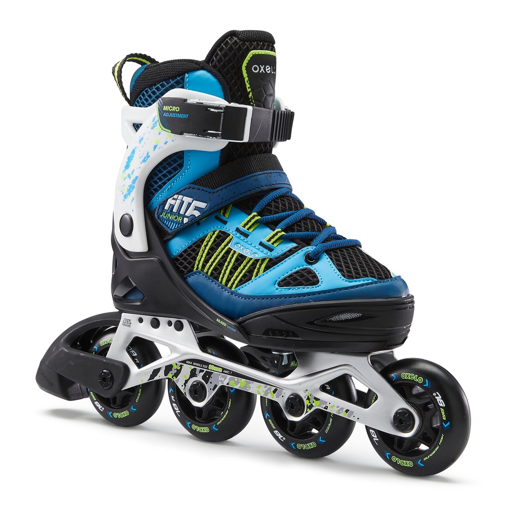 Decathlon Inline Roller Skates Kids (Fitting Comfort, Adjustable 4 ...