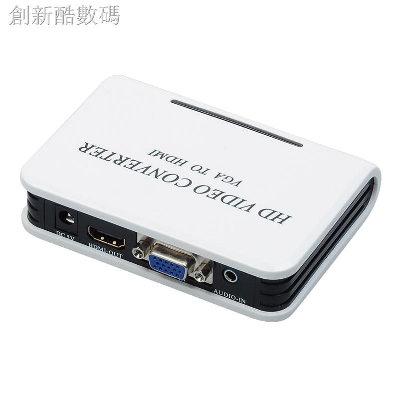 Vga To Hdmi Converter Rgb Computer Connection Tv Adapter Hmdi Hd ...