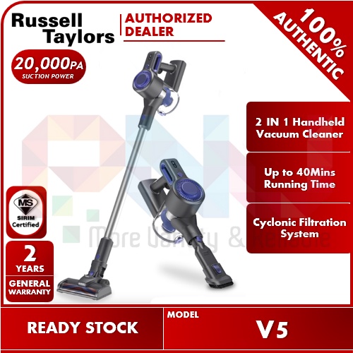 Russell Taylors Cordless Handheld Stick Vacuum Cleaner V5 | Shopee Malaysia