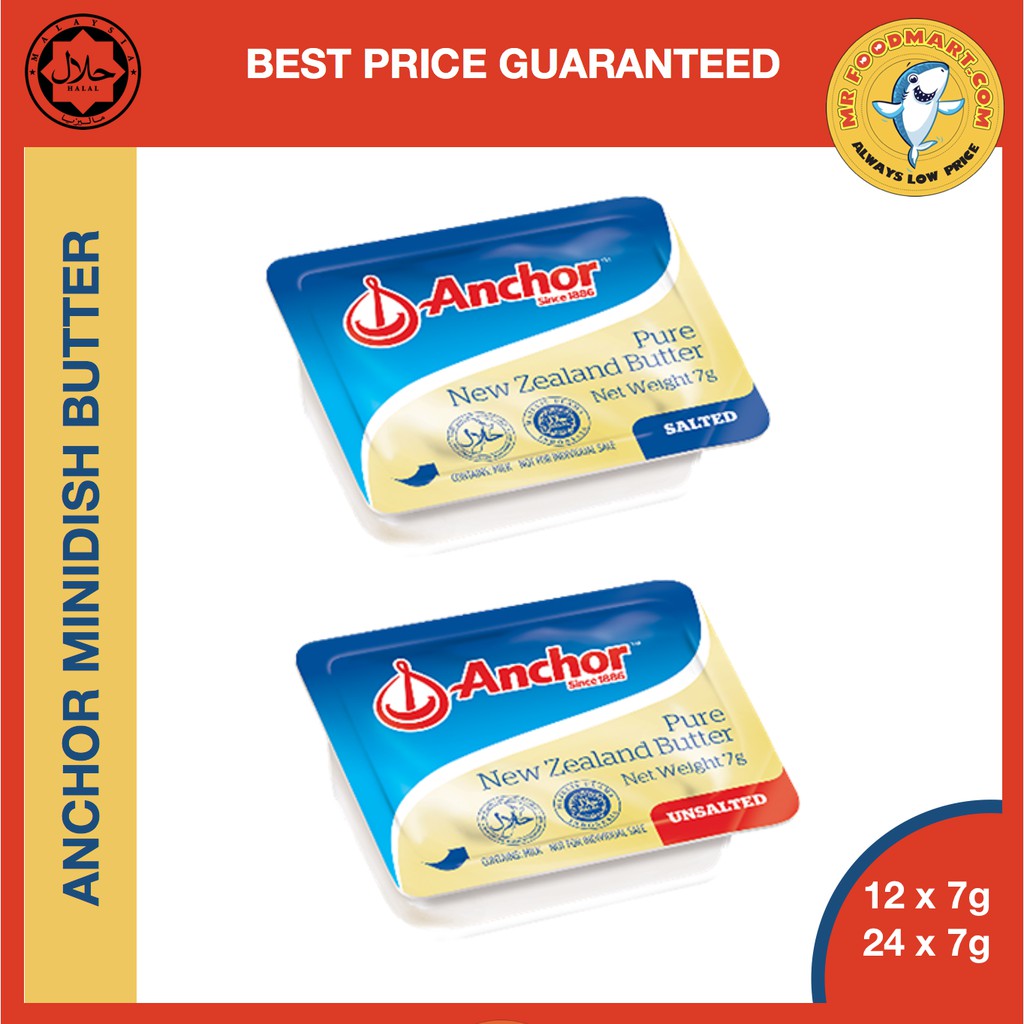 Anchor Butter - ANCHOR SALTED / UNSALTED MINIDISH BUTTER 7g - Anchor ... Anchor Butter - ANCHOR SALTED / UNSALTED MINIDISH BUTTER 7g - Anchor ...