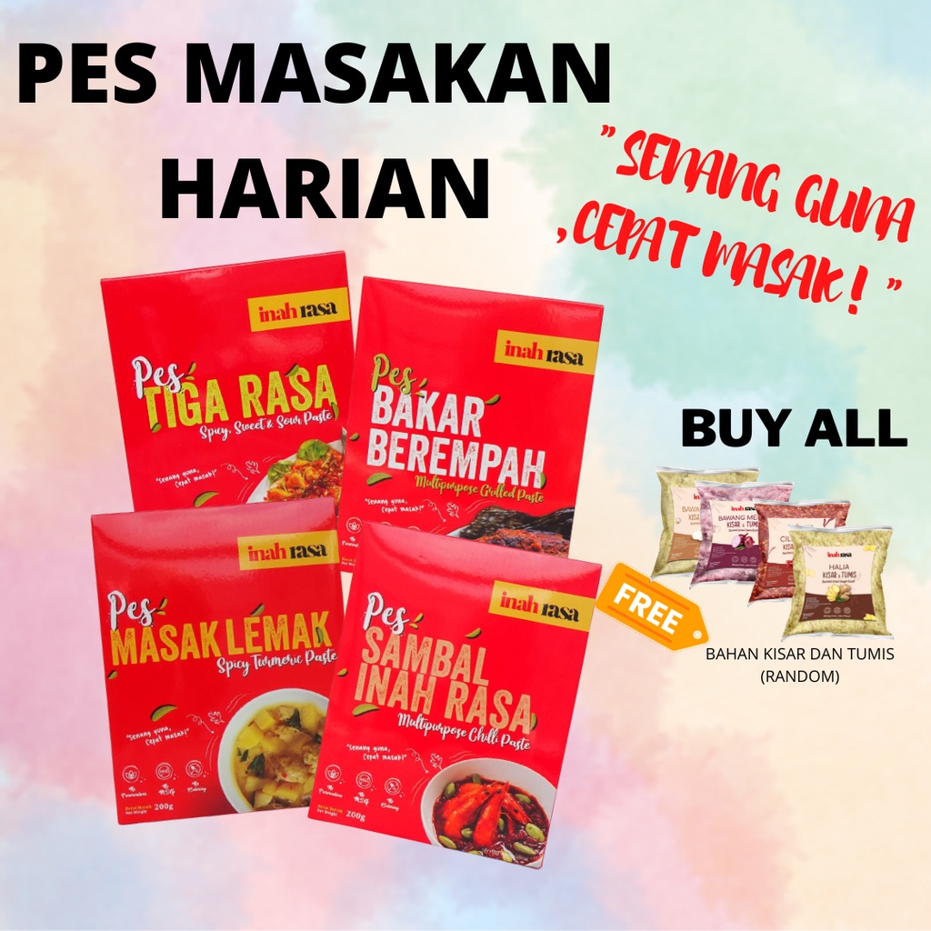[TAHAN 2 TAHUN] PES MASAKAN HARIAN,PES SAMBAL, PES BAKAR BEREMPAH,PES 3 ...