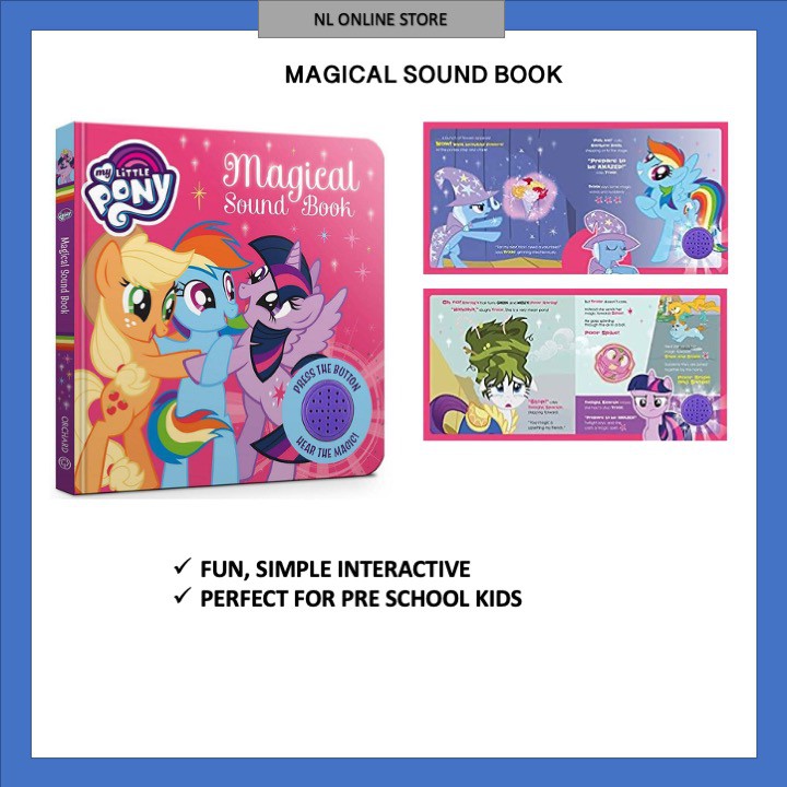 [ CB ] Magical Sound Book: Board Book (My Little Pony) Large Size Pre ...