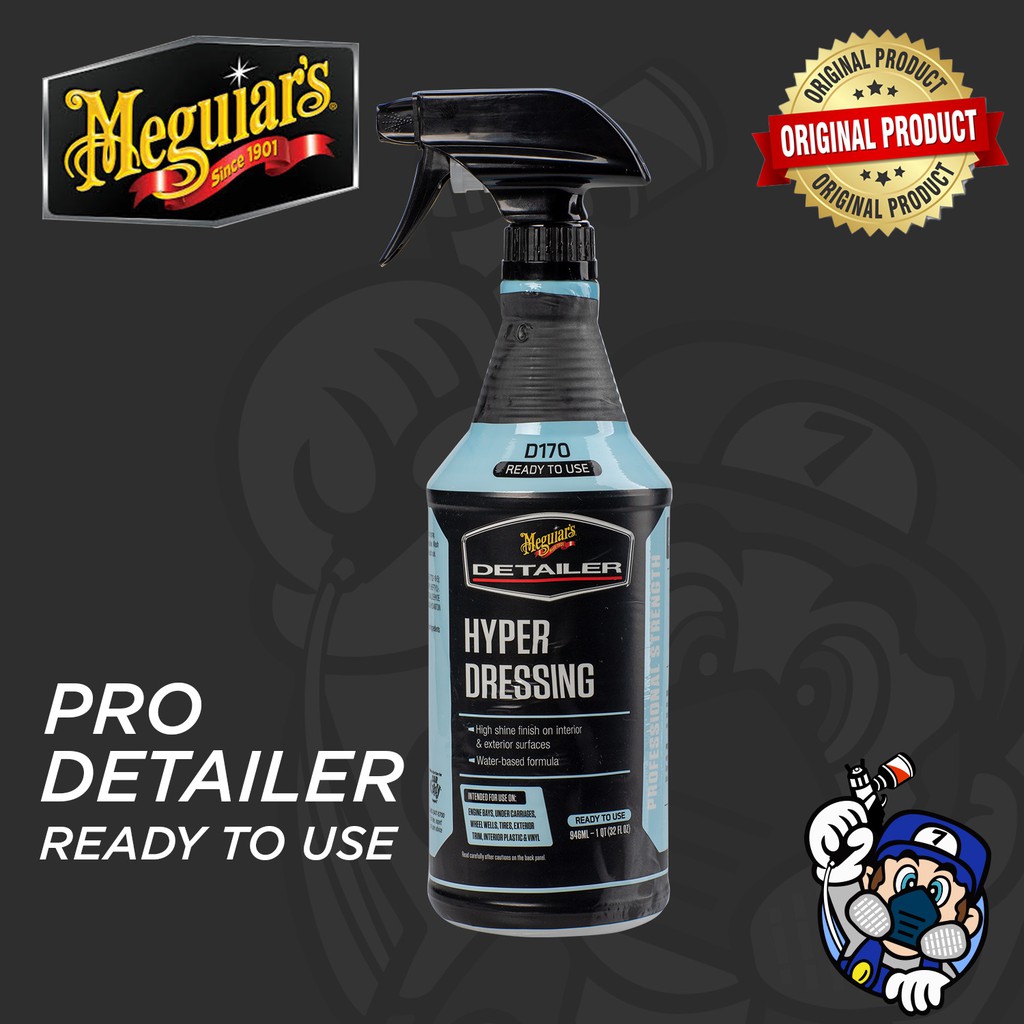 MEGUIAR'S Hyper Dressing – High Shine Finish for Rubber, Plastic ...