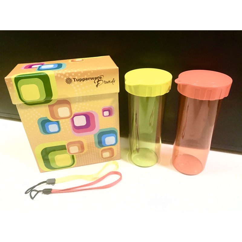 Tupperware Drinking Bottles 430 ml Flasks Set with Gift Box | Shopee ...