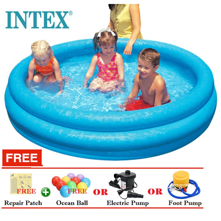 PROMOTION 58426 INTEX Inflatable Ring Swimming Pool Safe PVC Bath Basin ...
