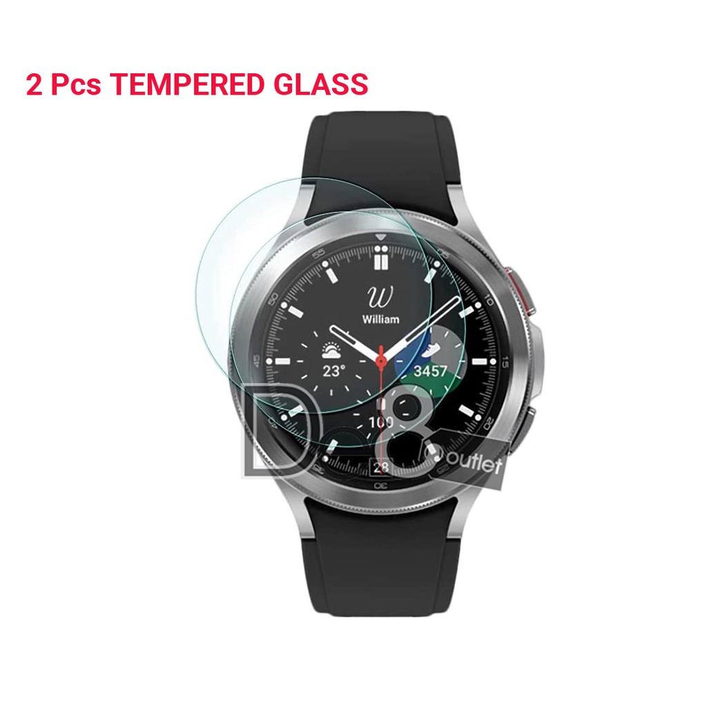 [2 Pcs Glass / Kaca ] Samsung Galaxy Watch 4 Classic 42mm / 46mm ...