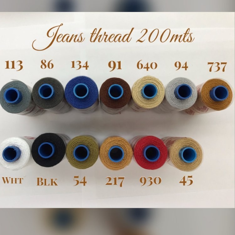 Benang Jeans / Jeans sewing thread .. | Shopee Malaysia