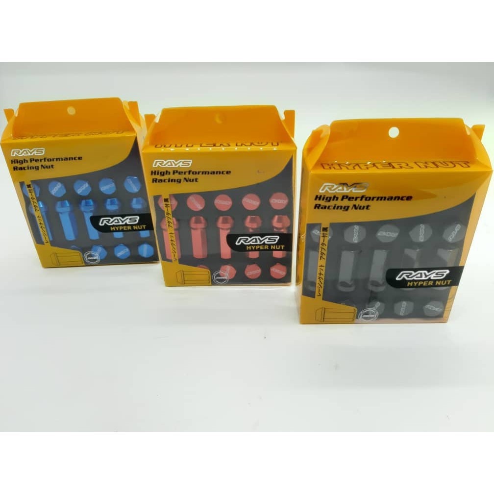 (20PCS) Rays High Performance Racing Nut Wheel Nut Tayar Nut Besi ...