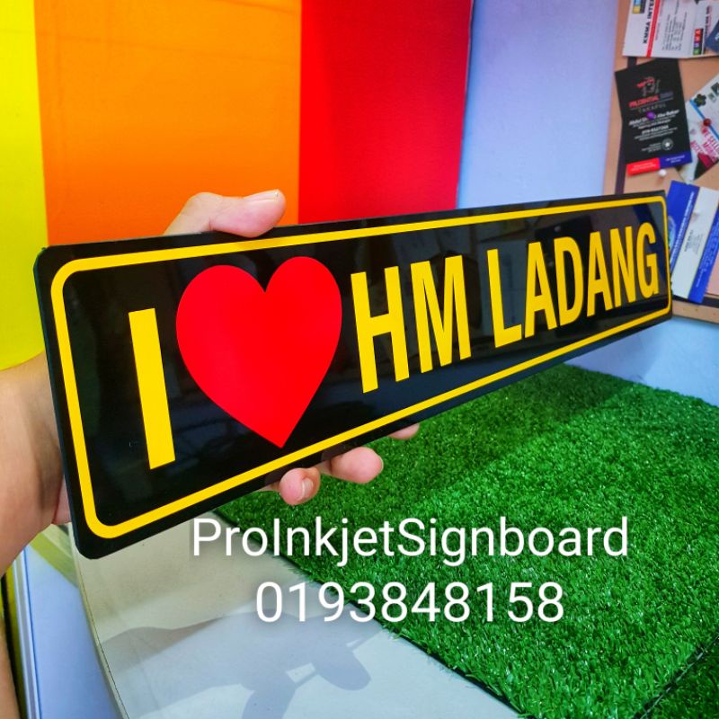 Business Plate/Signage Nama/Custom Plate | Shopee Malaysia