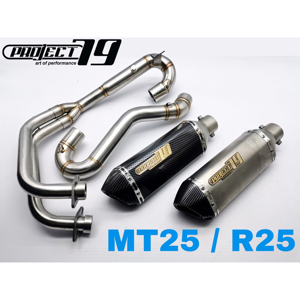 Project79 Exhaust Yamaha R25 MT25 Full System Piping Muffler Stainless ...