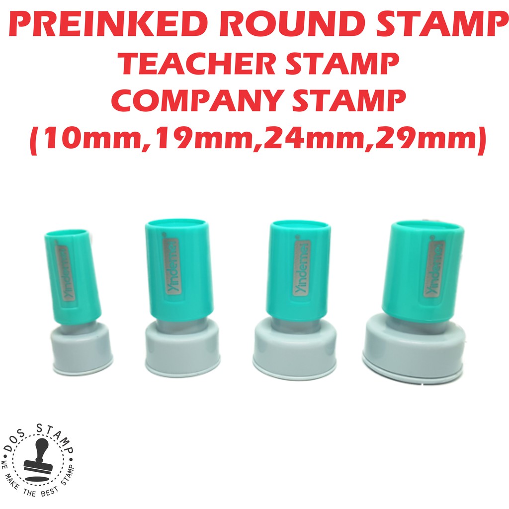 CUSTOMIZED PREINKED ROUND STAMP COP BULAT PREINKED(READY STOCK ...