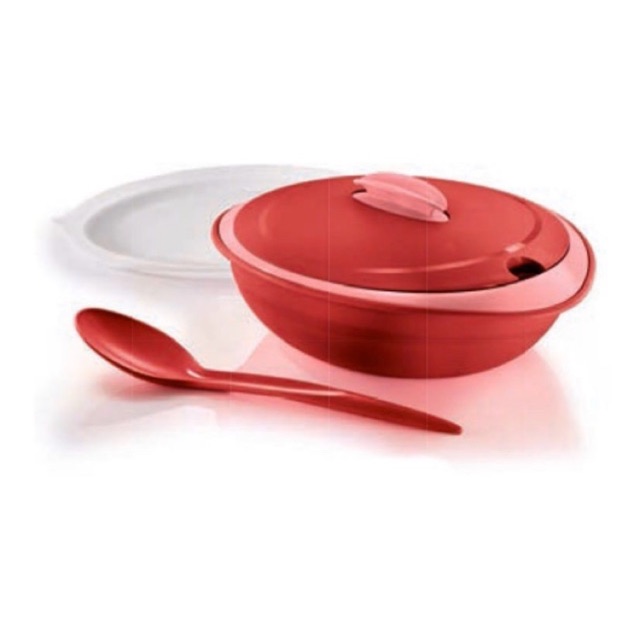 TUPPERWARE RED INSULATED SERVER WITH SPOON 1.5L | Shopee Malaysia