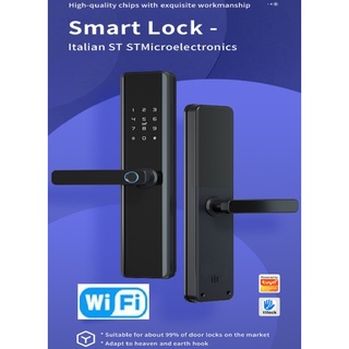K1 Tuya Smart Life Fingerprint Door Lock Digital Electronic Lock WiFi ...