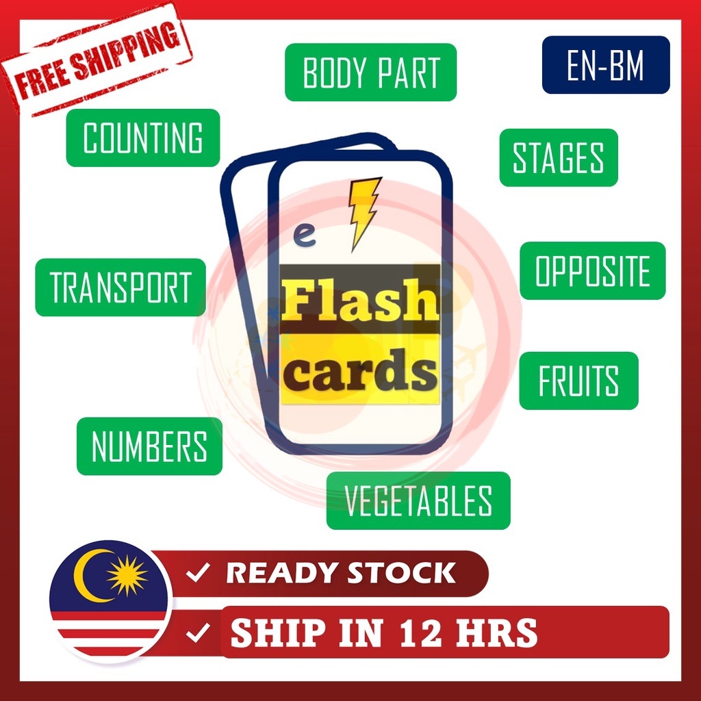 [eFlashcard PDF A1000] (EN-BM) FLASH CARDS 0-36 MONTHS KIDS EARLY ...