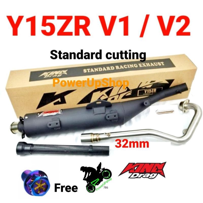 EXHAUST KING DRAG RACING Y15 / Y15ZR V1/V2 STANDARD RACING CUTTING ...