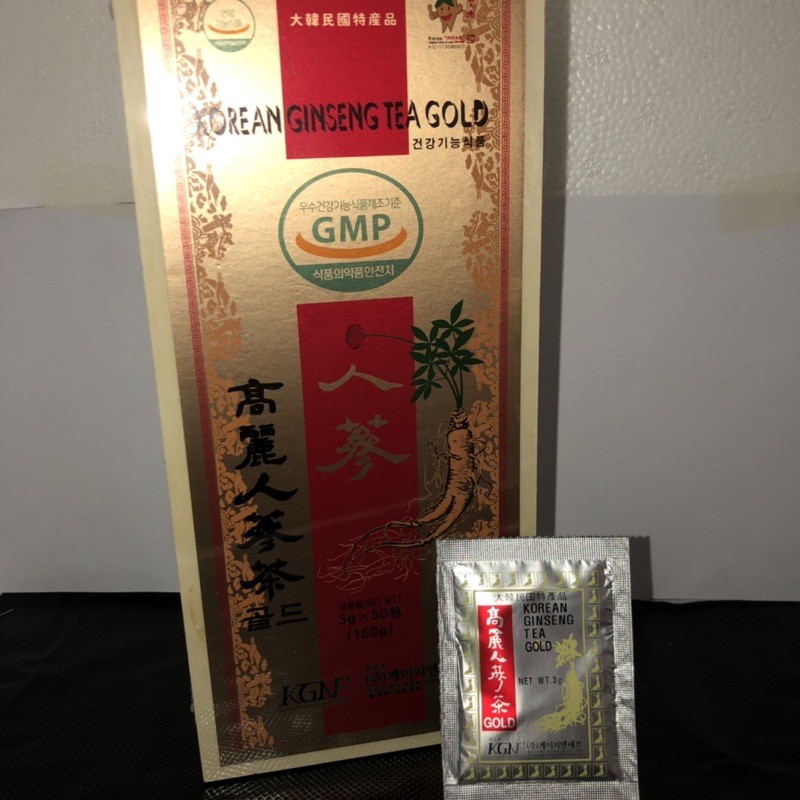 *ORIGINAL* KOREAN GINSENG TEA (GOLD) 正韩国金庄版高丽人参茶 (50 packs) | Shopee ...