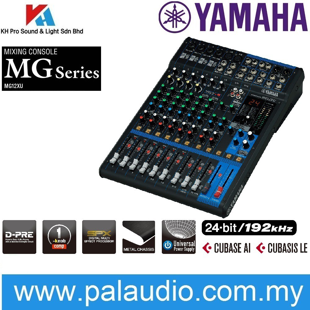 YAMAHA MG12XU 12-Channel Mixer (MG 12XU) Mixing Console | Shopee Malaysia