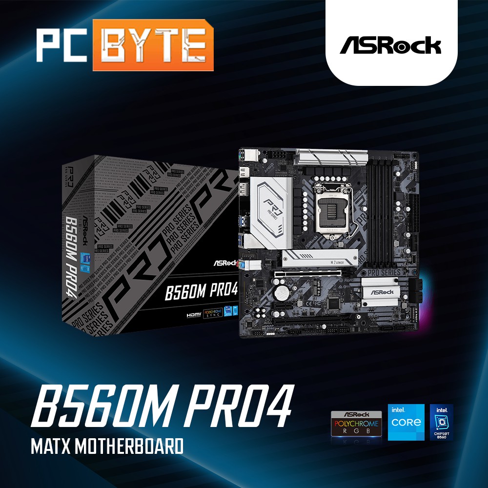 ASRock B560M Pro 4 Intel 11th Gen Micro ATX Motherboard | Shopee Malaysia