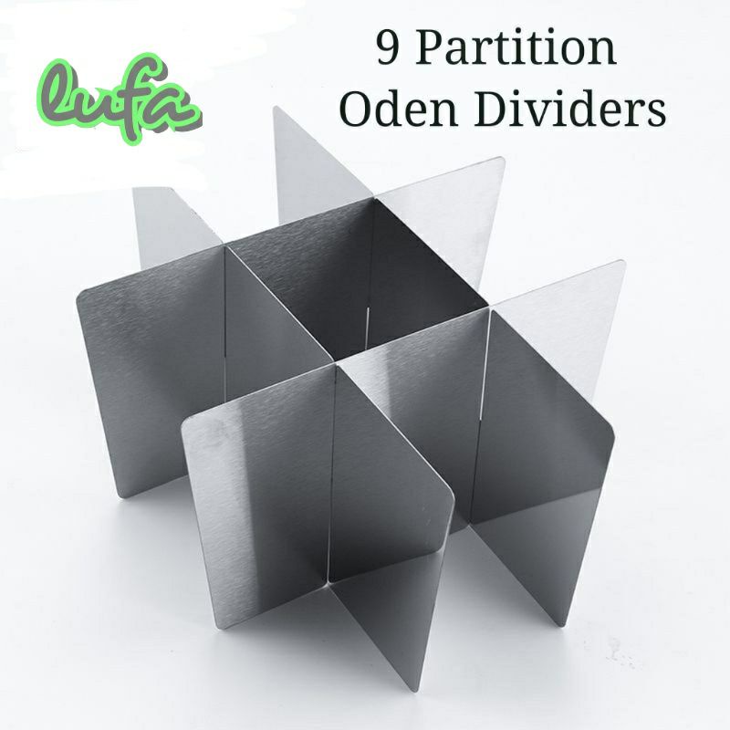 9-grid oden cooking grid special 9 grid fryer oden dual-use partition ...