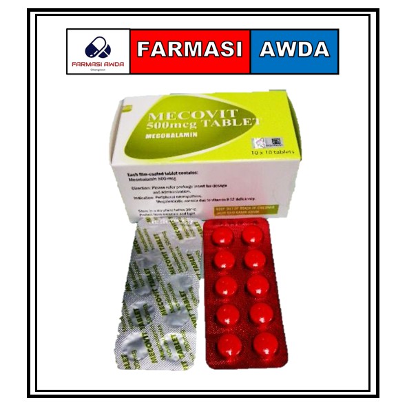 MECOVIT 500mcg Tablet Vitamin (10x10's) | Shopee Malaysia