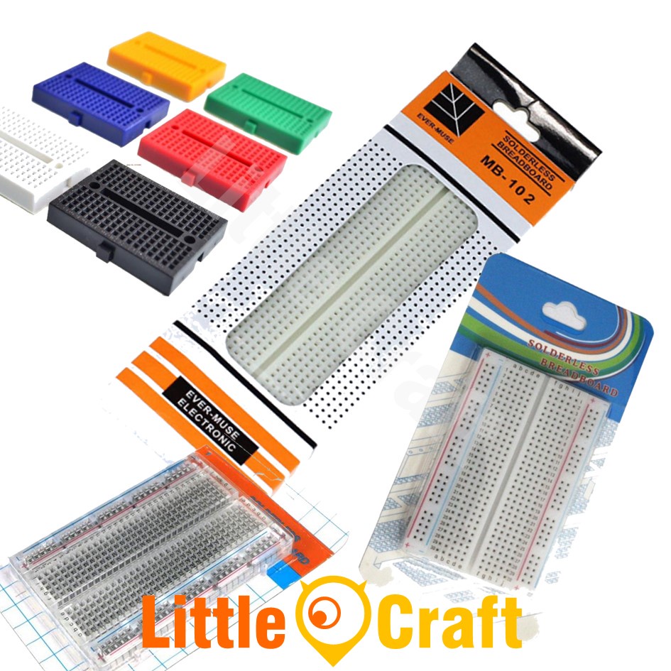 MB102 Breadboard 170 400 830 Holes Solderless Experiment Donut Board Arduino | Shopee Malaysia