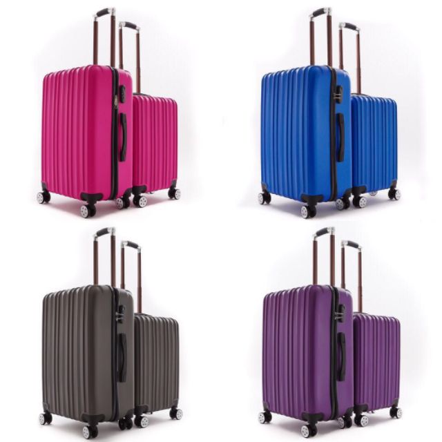 NEW streak design abs travel luggage bag 20inch 24inch beg bagasi n ...