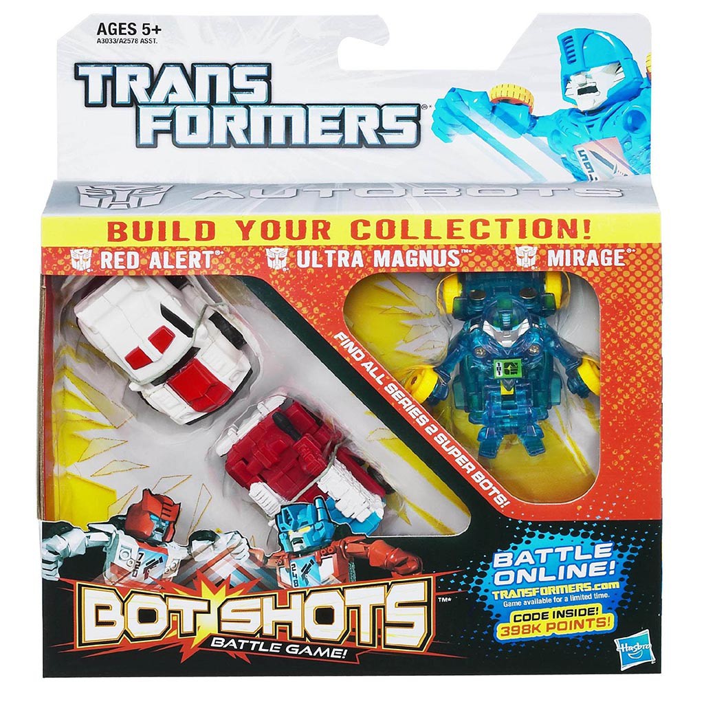 Set of 3 Transformer Mini Bot Shots - Red Alert, Ultra Magnus and ...