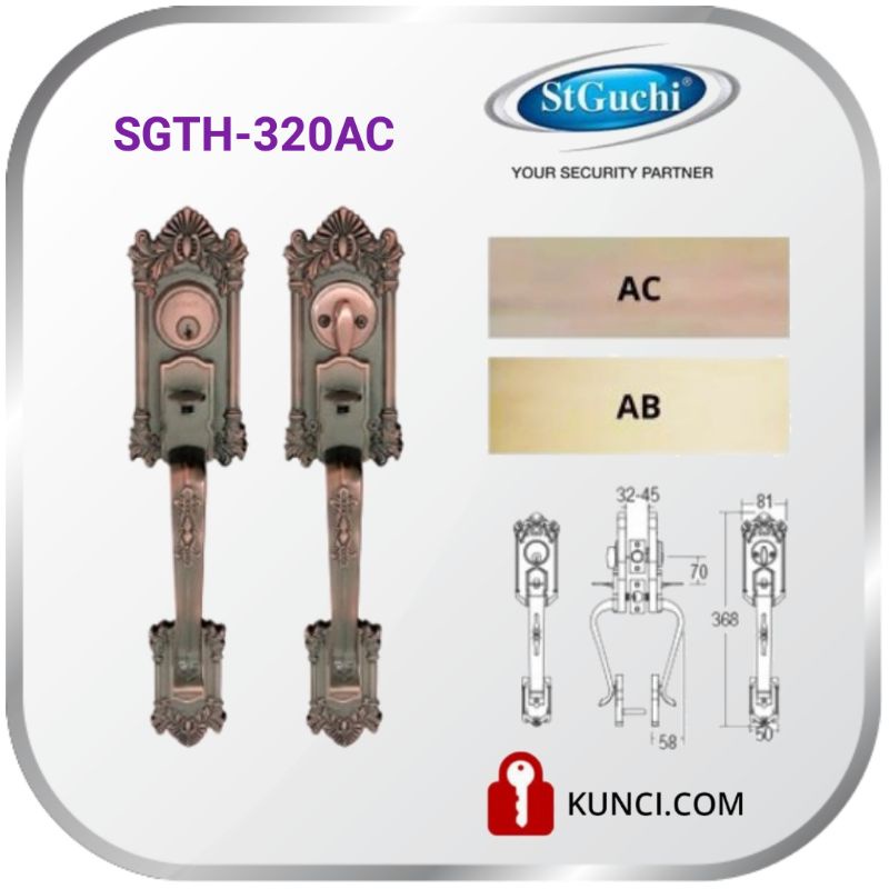 ST GUCHI DOUBLE HANDLE LOCK SET SGTH-320AC | Shopee Malaysia