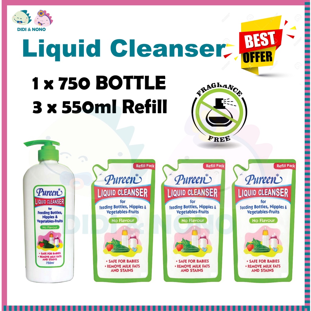 Pureen Liquid Cleanser Value Pack Pencuci Botol Susu Bayi | Shopee Malaysia