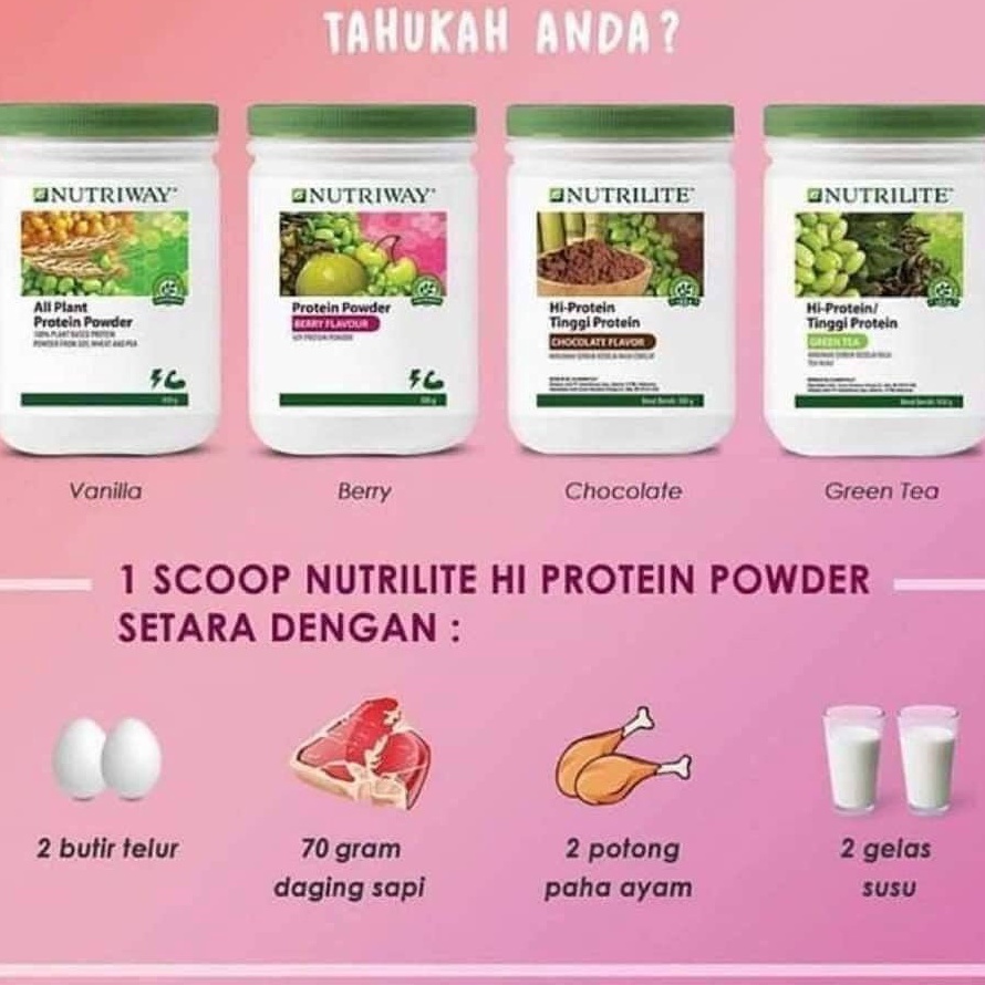 [AMWAY] Nutrilite Soy Protein Drink Mixed Berries Flavor Green Tea ...