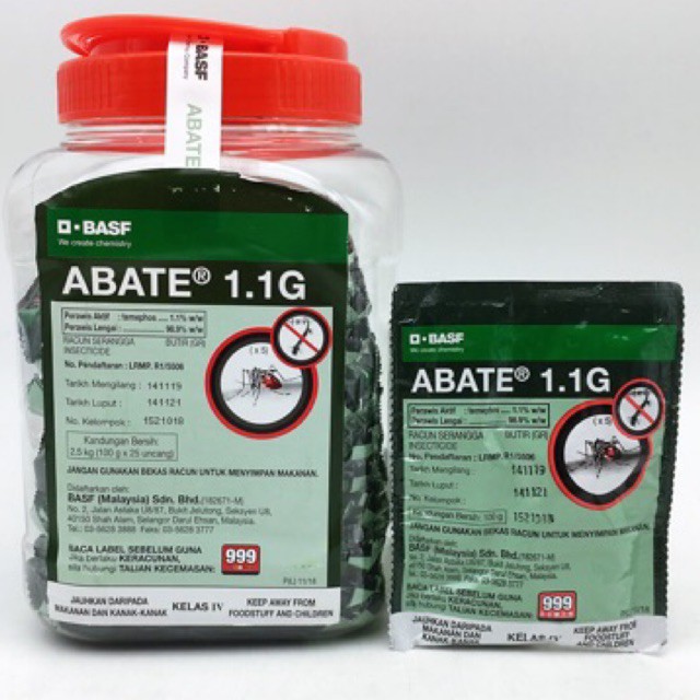 BASF ABATE 1.1 g / ubat jentik jentik jentik 100 g | Shopee Malaysia BASF ABATE 1.1 g / ubat jentik jentik jentik 100 g | Shopee Malaysia