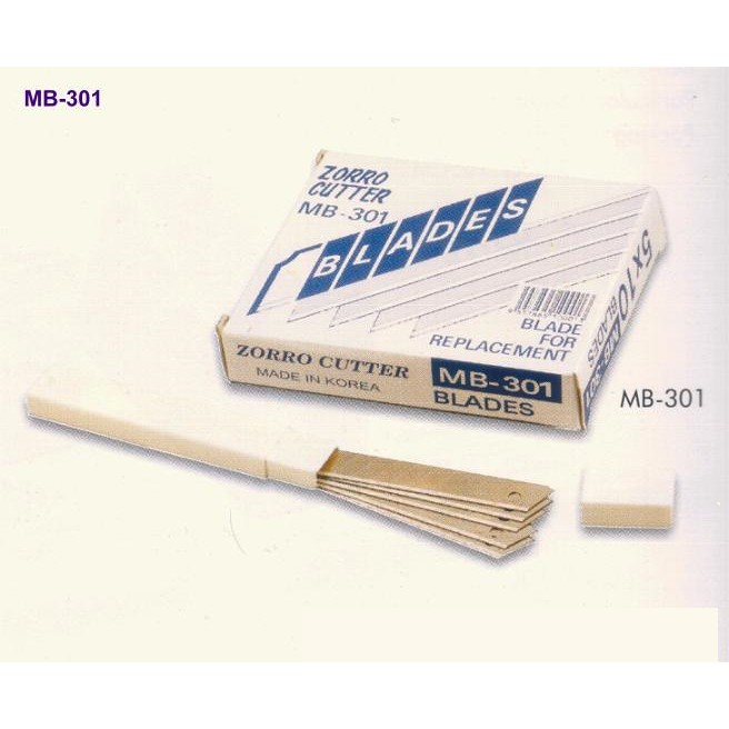 Zorro Korea Cutter Blade 9mm x 10pcs | Shopee Malaysia