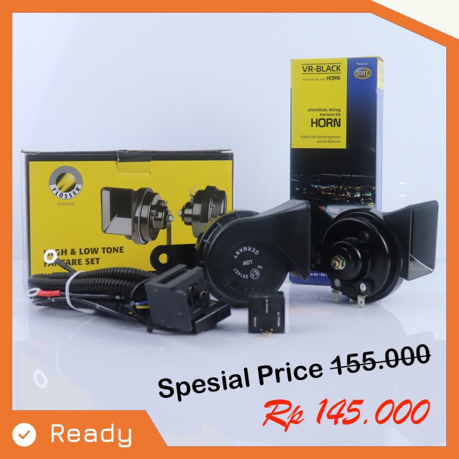 Bmw Flosser Conch Horn + Vr-black Original Relay Cable | BeeCost