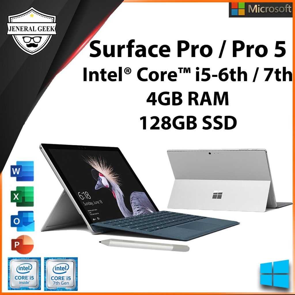 Promosi hebat💥‼ microsoft surface pro 4 / pro 5 ~ intel core i5 6th ...