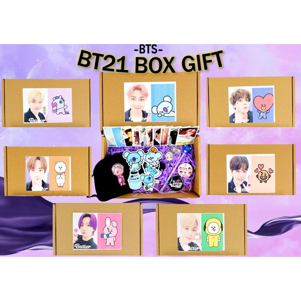 [GIFT SET] BTS BT21 FANKIT. BTS BT21 Gift Box. Present box bts. BTS ...