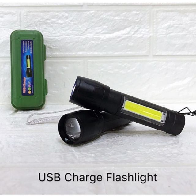 Lampu Picit Lampu Suluh Torchlight Flashlight 3 Mode Rechargeable ...