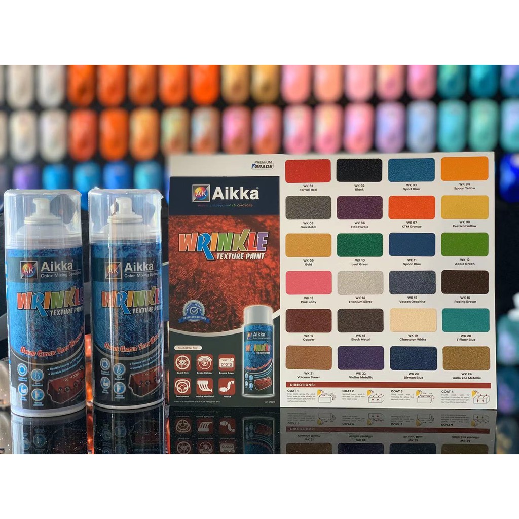 Aikka Wrinkle Texture Spray Paint [SHIP TO SARAWAK ONLY] | Shopee Malaysia