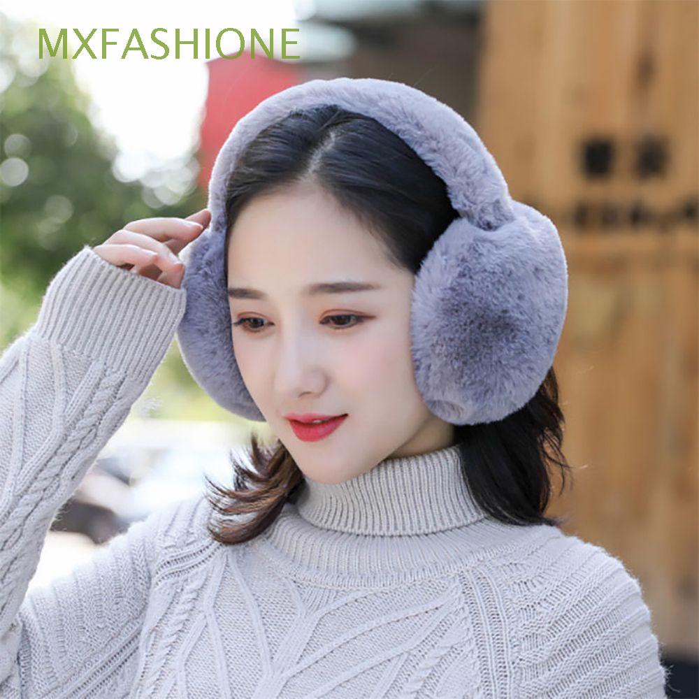 MXFASHIONE Fashion Folding Ear Cover Cute Ear Warmers Plush Earmuffs Earflap Winter Skiing Male ...