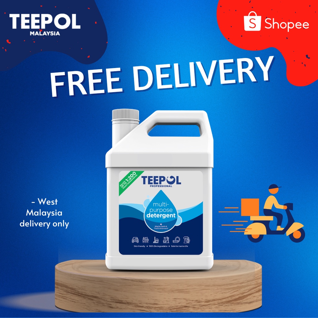 Teepol Multipurpose Detergent- Concentrated (4 Litres) | Shopee Malaysia