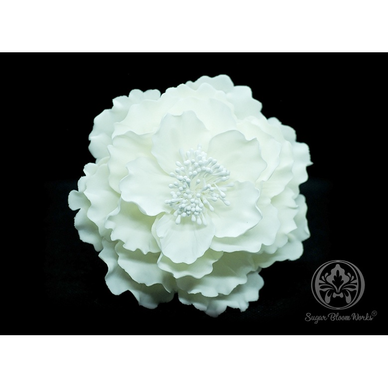A Gumpaste Flower Open Peony READY STOCK Cake Topper / Bunga Hiasan Kek ...