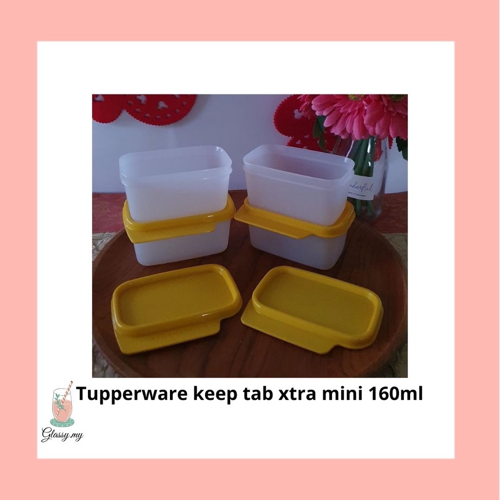 Tupperware Keep Tab Xtra MINI (Set of 4)-160 ml Snacks Container ...