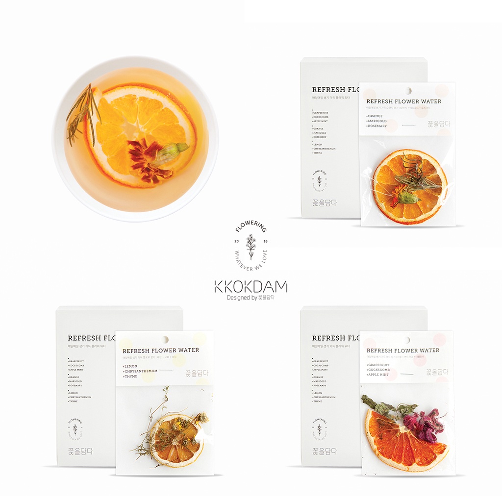 KKOKDAM Fruit&Flower Tea 10EA (Fruit+Flower+Herb), Korean Tea, Tea ...